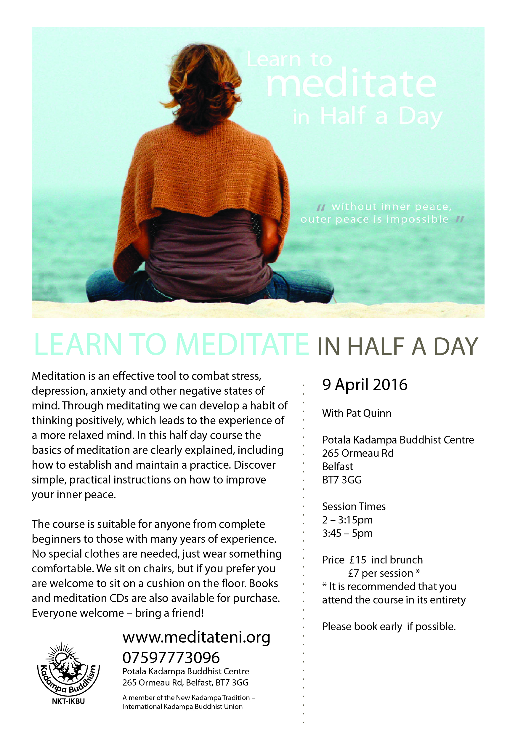 LEARN TO MED POSTER-01 – Meditation and Modern Buddhism in Northern Ireland